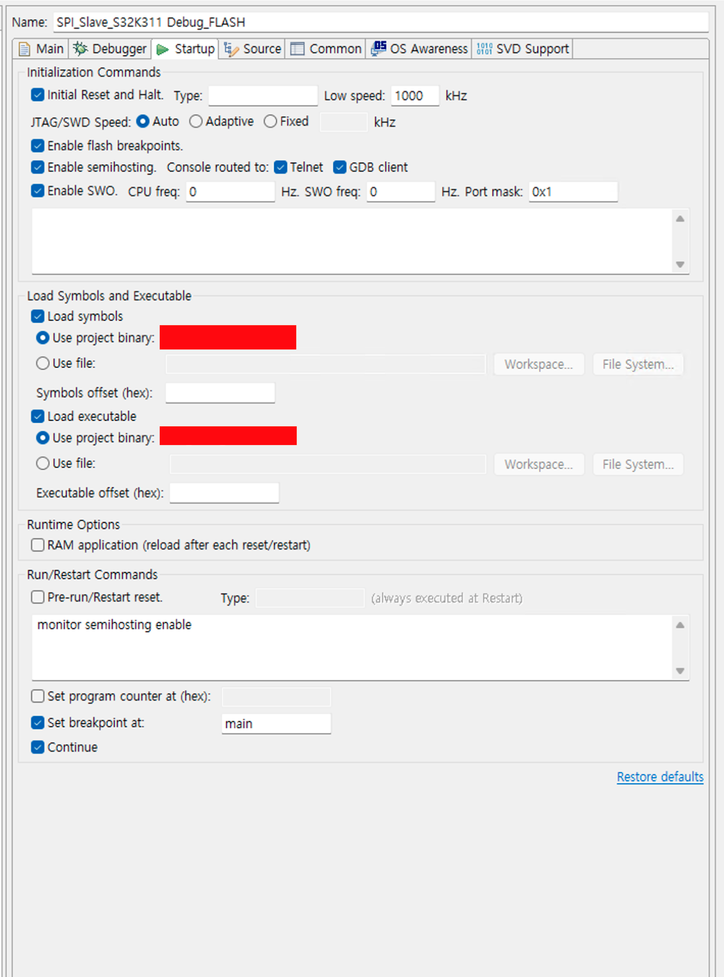 Solved: Having trouble with semihost by J-link for S32K311 - NXP Community