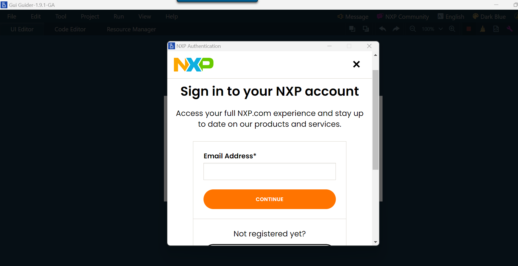 GUI Guider登錄視窗無法輸入（沒有畫面） - NXP Community