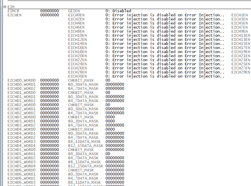 Re: How to inject ECC error for s32k312 in (May be in WinIdea IDE) - NXP Community