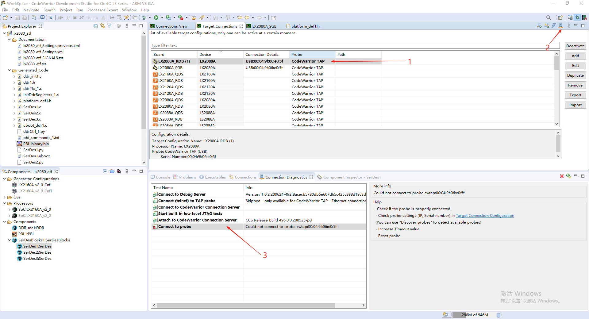 The CodeWarrior Tap simulator is unable to recognize - NXP Community