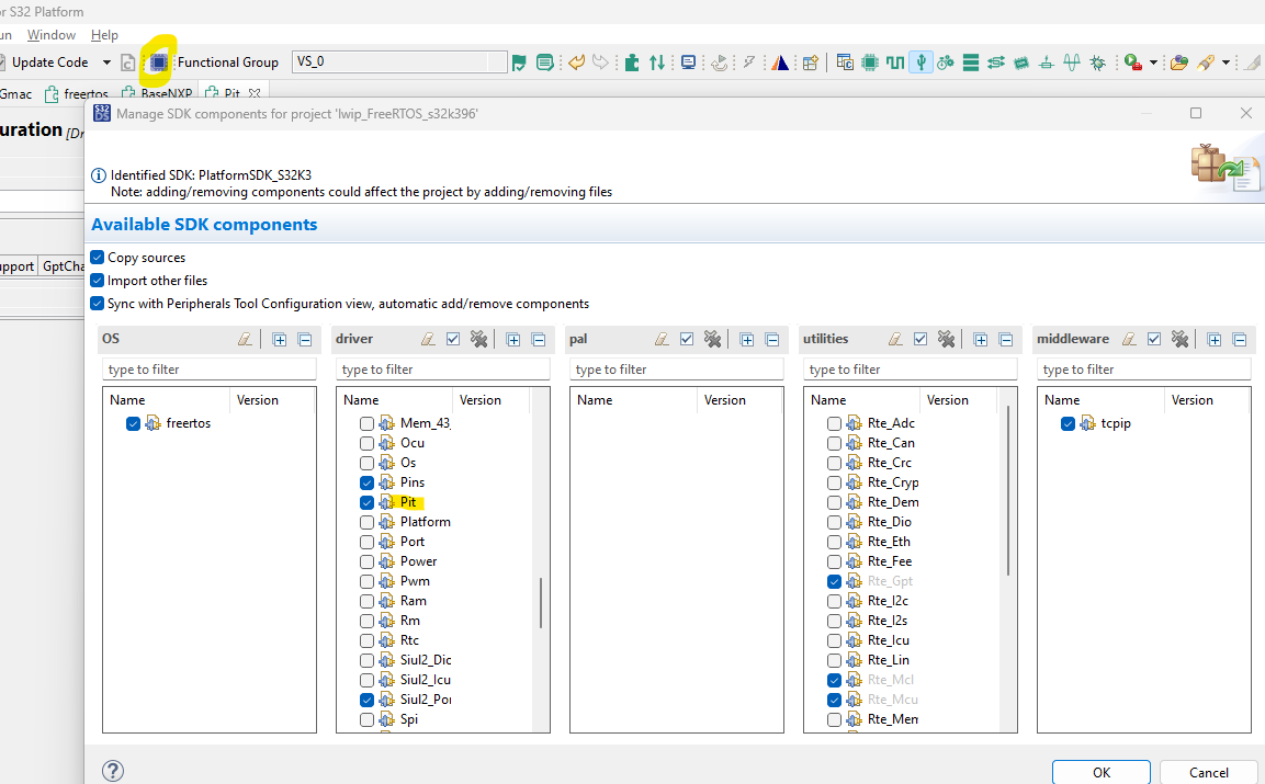 Solved: lwip_FreeRTOS_s32k396' example project and failure - NXP Community