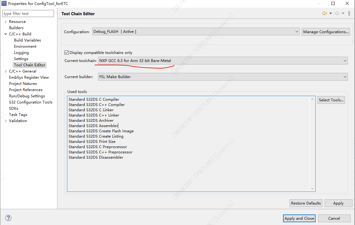 Solved: SDK does not support ToolChain required by the project. Cannot attach - NXP Community