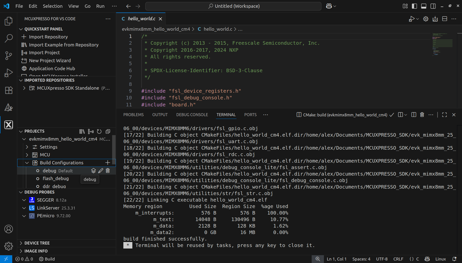 Getting Started with iMX8MM-EVK and MCU-LINK Pro for M Core Debugging ...