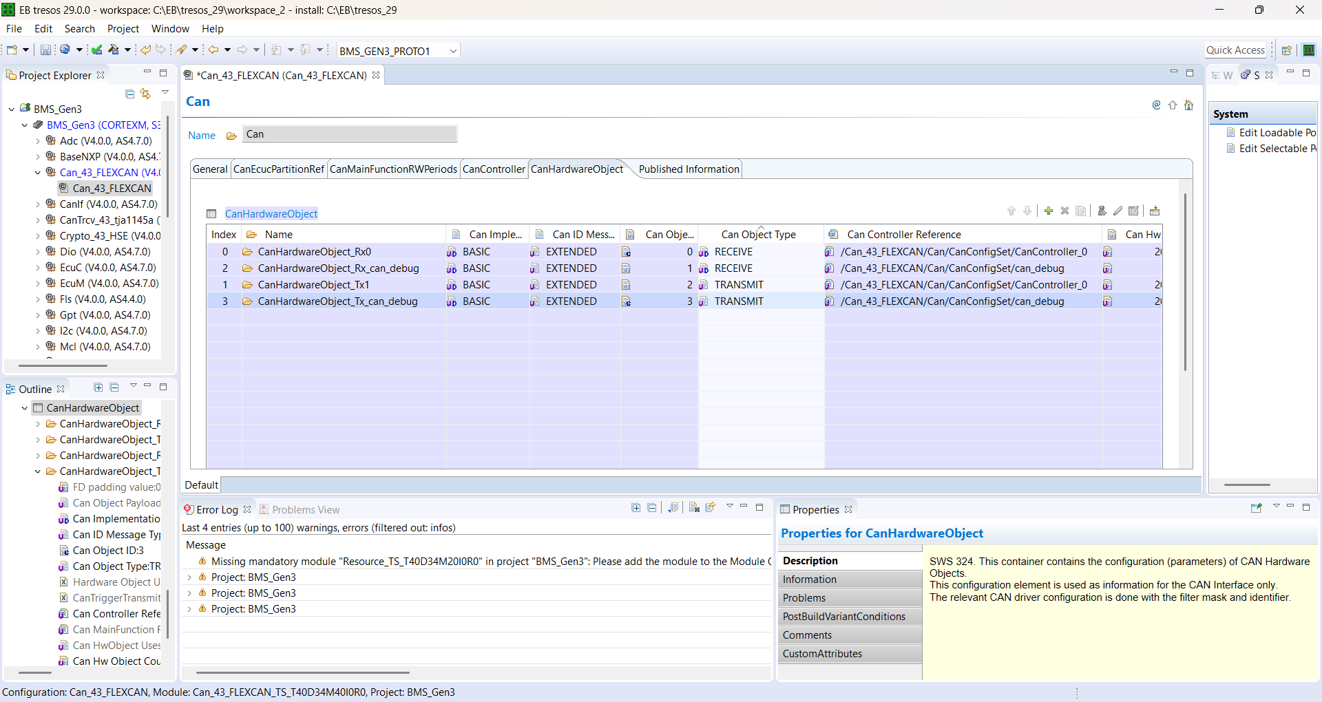 Solved: CAN configuration with RTD/EB tresos for Freemaster - NXP Community