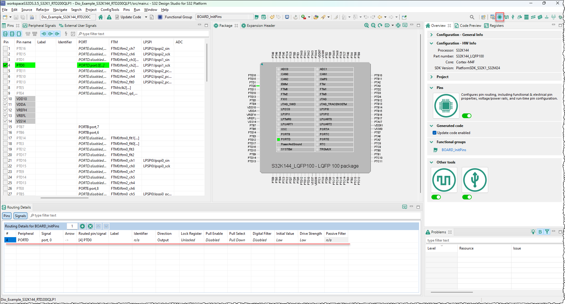 S32K14X MCAL Port Configure and peripheral Code gen Fail - NXP Community