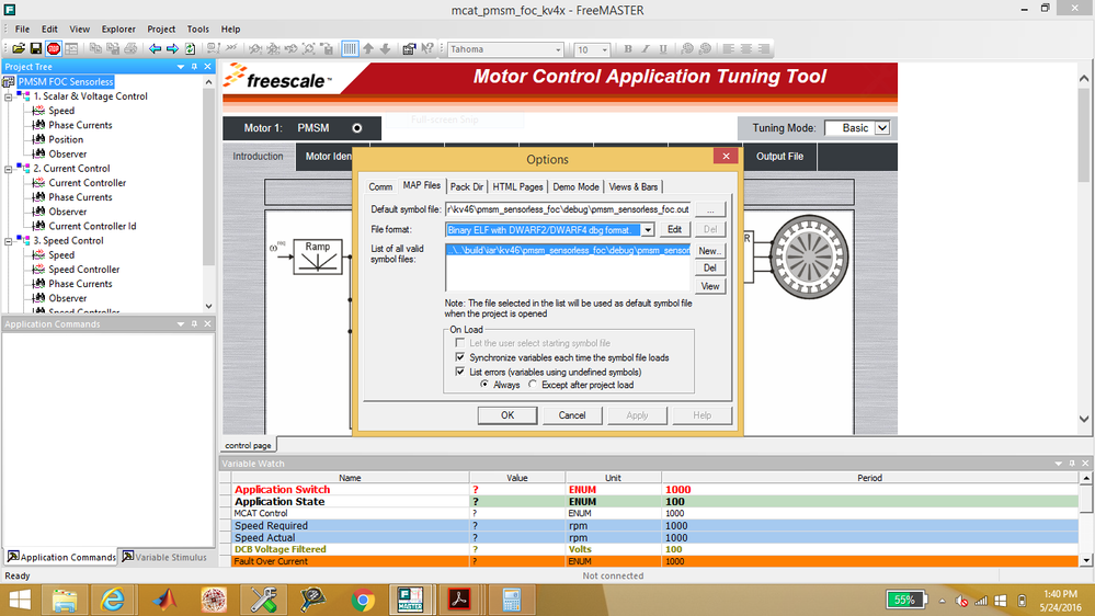 I recently purchase HVP-KV46F150M demo kit and also found code for sensorless vector control of ...