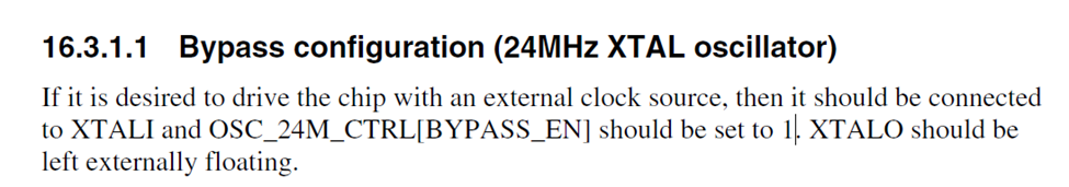 Clarify the OSC 24 MHz modes for iMX RT1176 - NXP Community