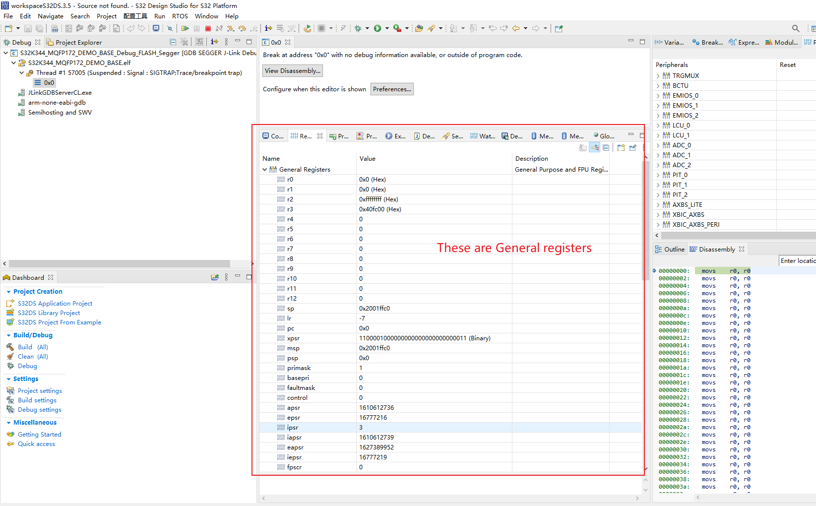 S32K344 can connect Jlink but not debug with Jlink or PE - NXP Community