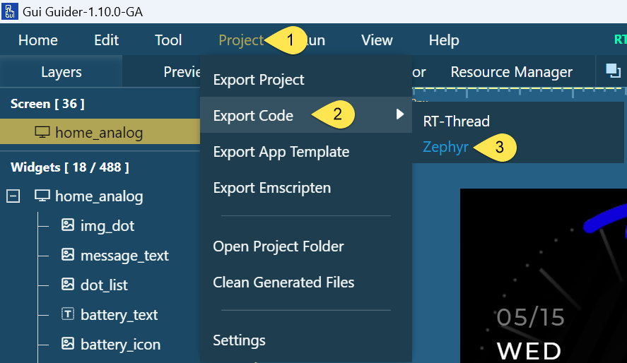 GUI Guider example with Zephyr and MCUXpresso for VS Code - NXP Community