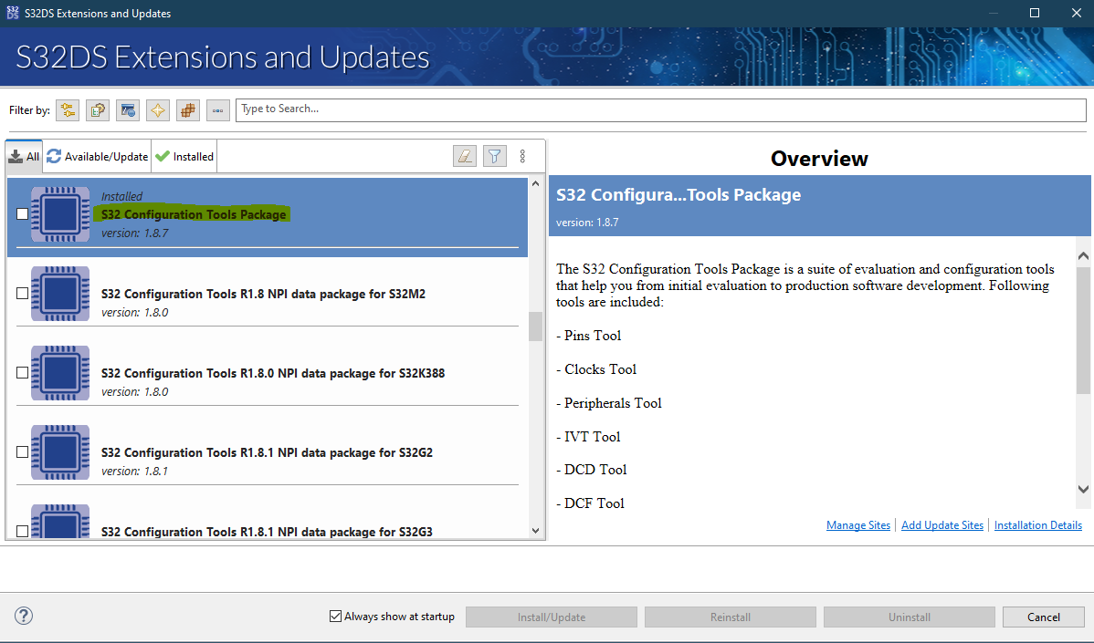 Re: S32 Configuration Tools S32K3 R1.8 NPI download not available - NXP Community