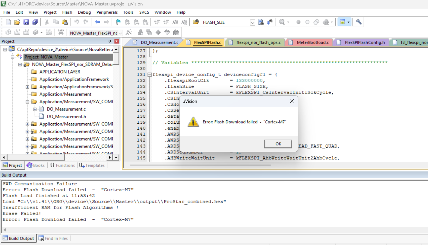 Re: unable to program my flash using KEIL and ulink pro when changed ...