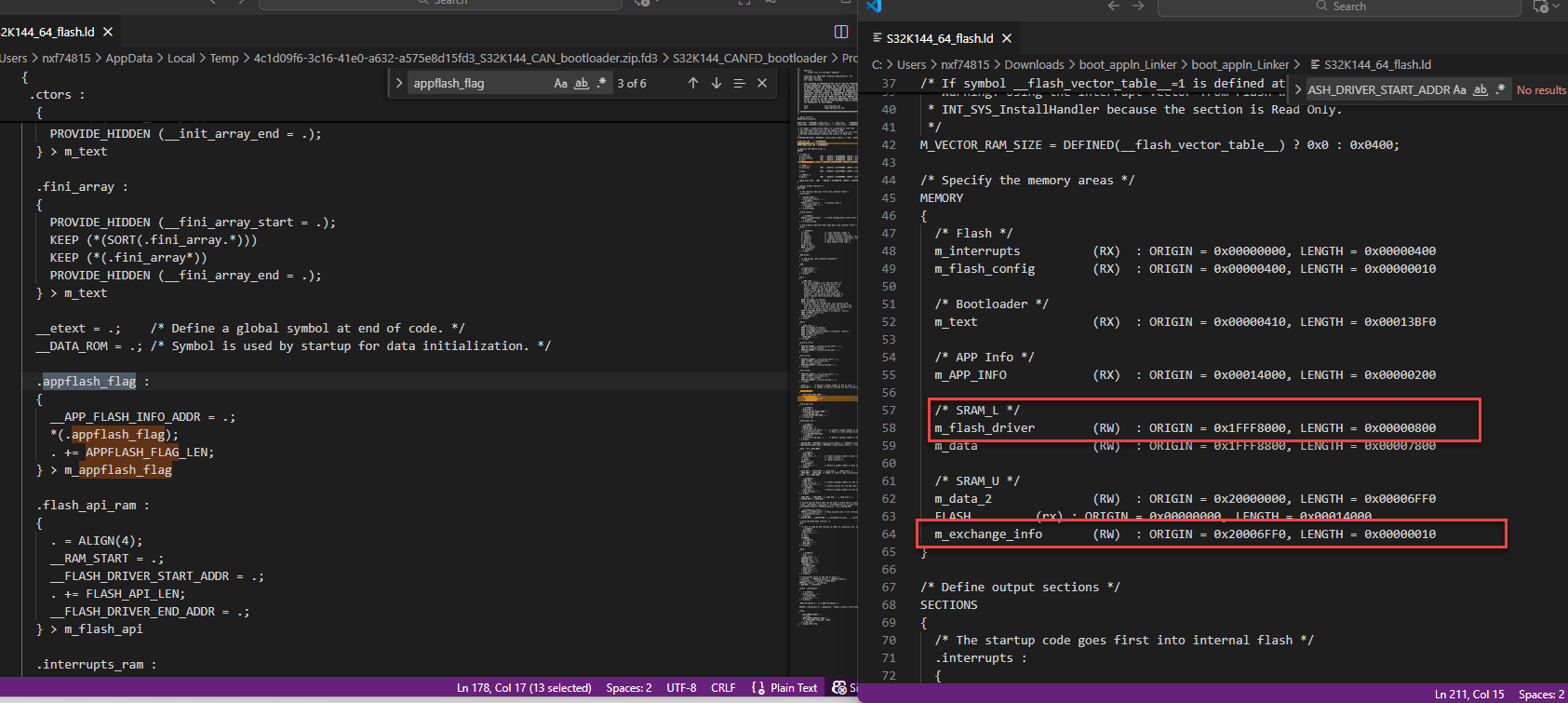 S32K144 EVB : flashing Application on Unified Bootloader, but, its ...