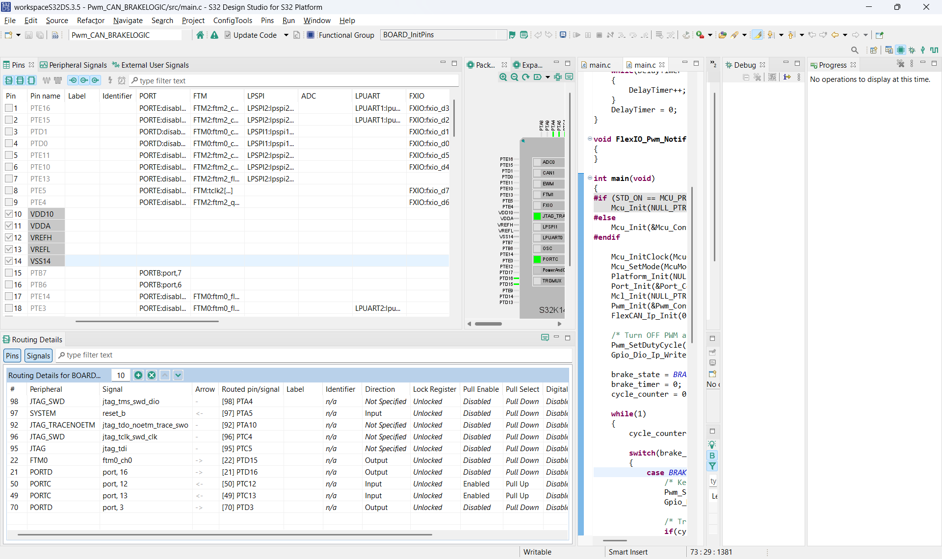 S32 design studio 3.5 for k144 Can config - NXP Community