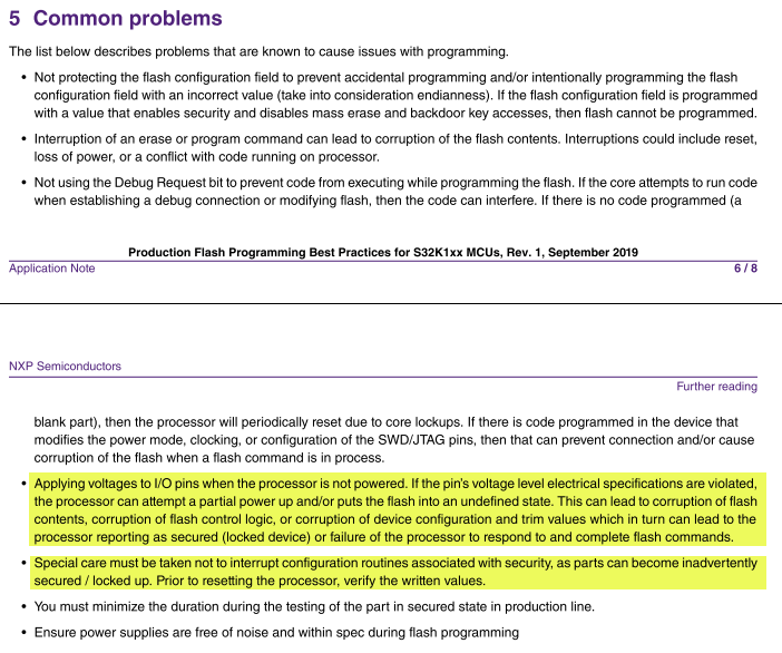 Re: S32K144 CSEc Secure Boot - Device Stuck in Secure State, Cannot Unsecure - NXP Community
