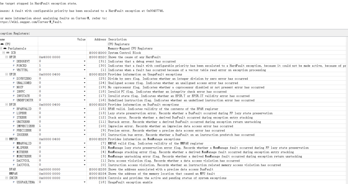 The S32K312 chip enters the hard_fault interrupt after MCU_Init is ...