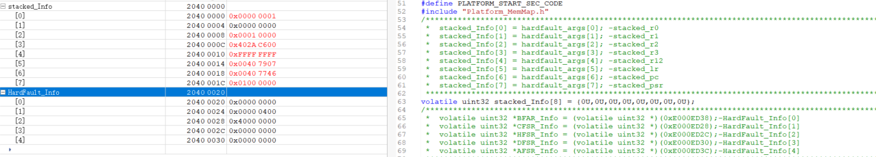The S32K312 chip enters the hard_fault interrupt after MCU_Init is ...
