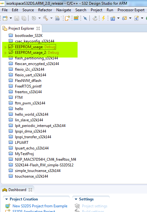 HOWTO: Add user example into S32DS - NXP Community