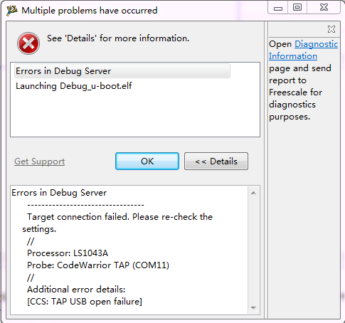 Codewarrior TAP USB can't connect - NXP Community