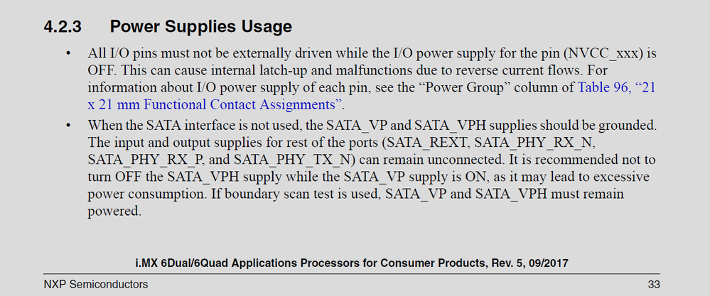Solved: Is the pin HIGH-Z status while IMX6D power off? - NXP Community
