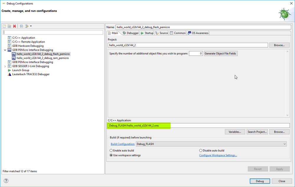 How to flash motorola srec binary file to S32K144 with S32 Design Studio? - NXP Community