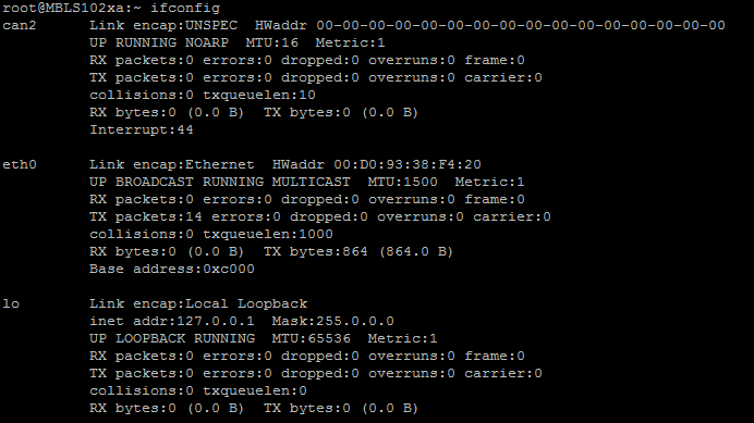 Solved: Re: ifconfig: SIOCGIFFLAGS: No such device - NXP Community