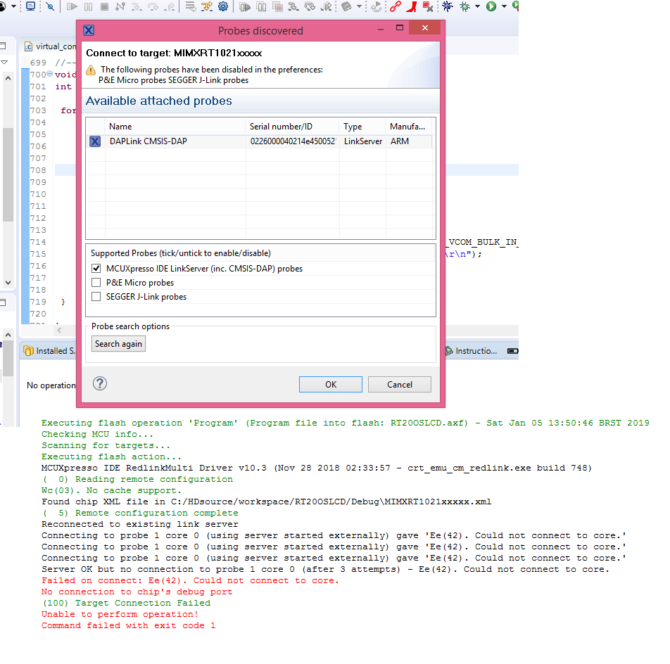 Solved: RT1020-EVK Debug error - NXP Community