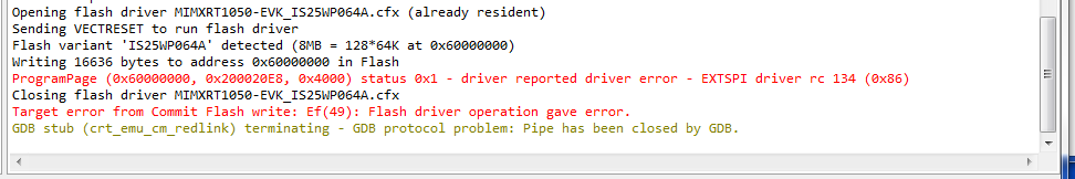 Error Using Mfgtool Imxrt1052 Qspi Flash Boot Nxp Community 