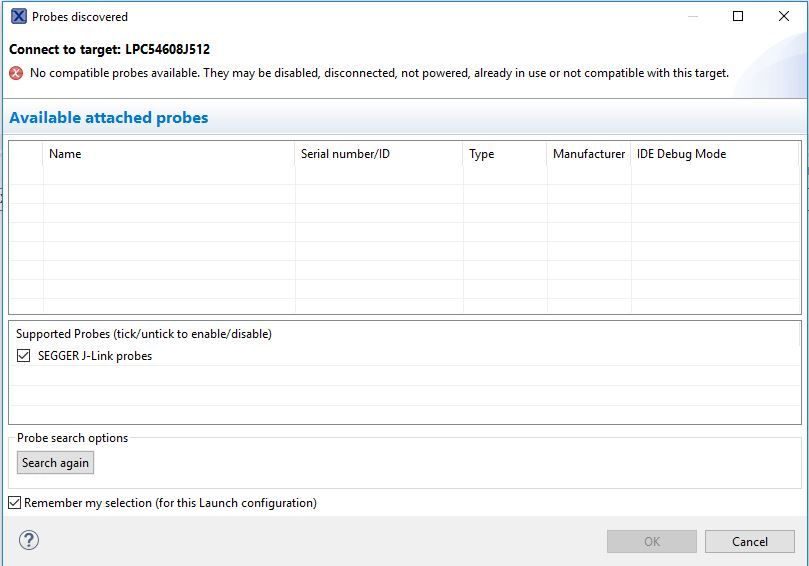 Solved: MCUXpresso does not discover JLink probe - NXP Community