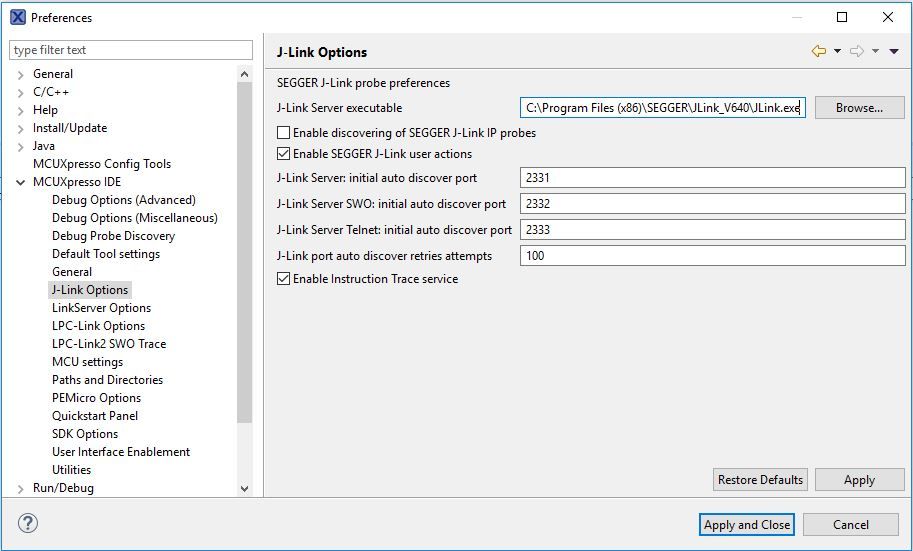 Solved: MCUXpresso does not discover JLink probe - NXP Community