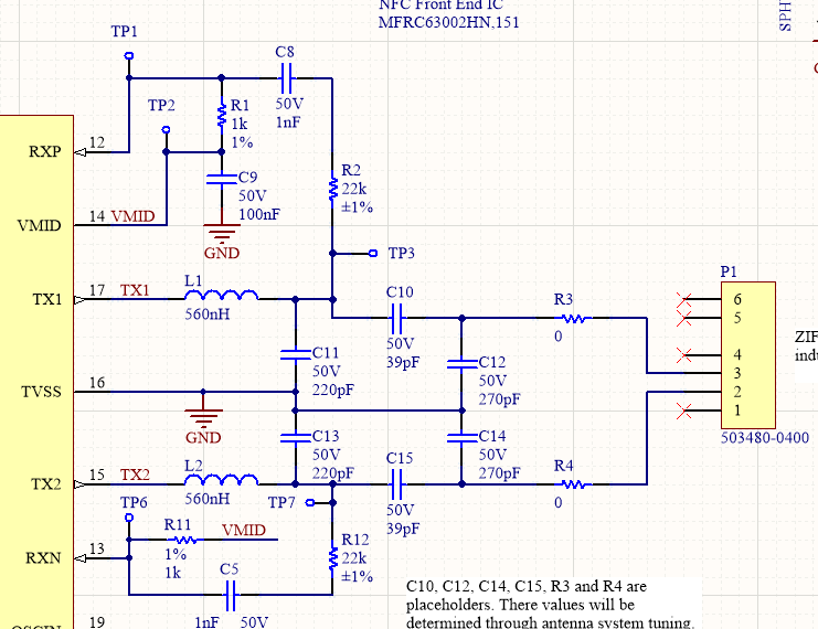Are TX1 and TX2 interchangeable on MFRC630? - NXP Community