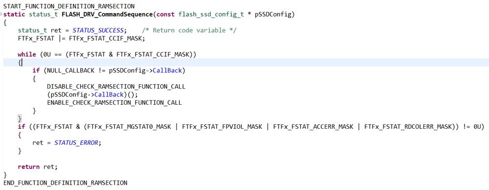 s32k144 flash operation jump b DefaultISR - NXP Community