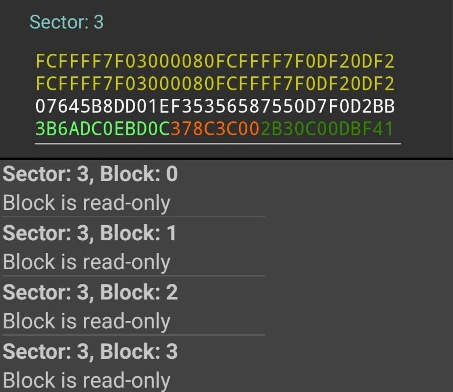 mifare sector read only - NXP Community