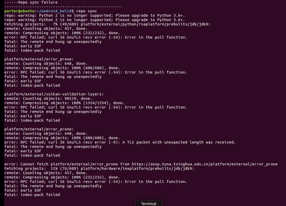 Some problems about compile imx-android-p9.0.0_2.2... - NXP Community